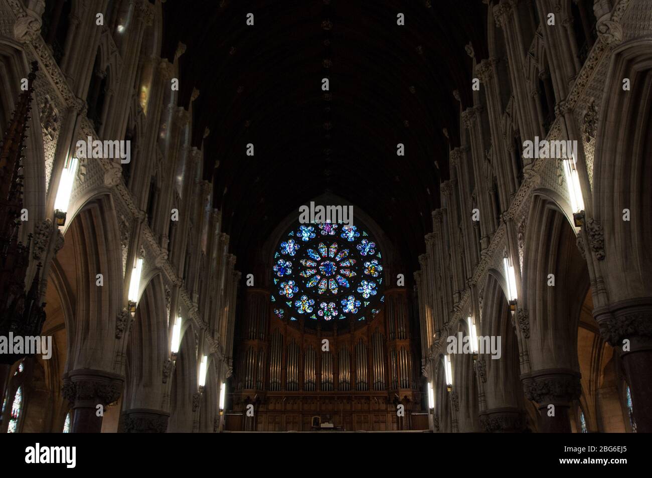 Interior of The Cathedral Church of St Colman Stock Photo - Alamy