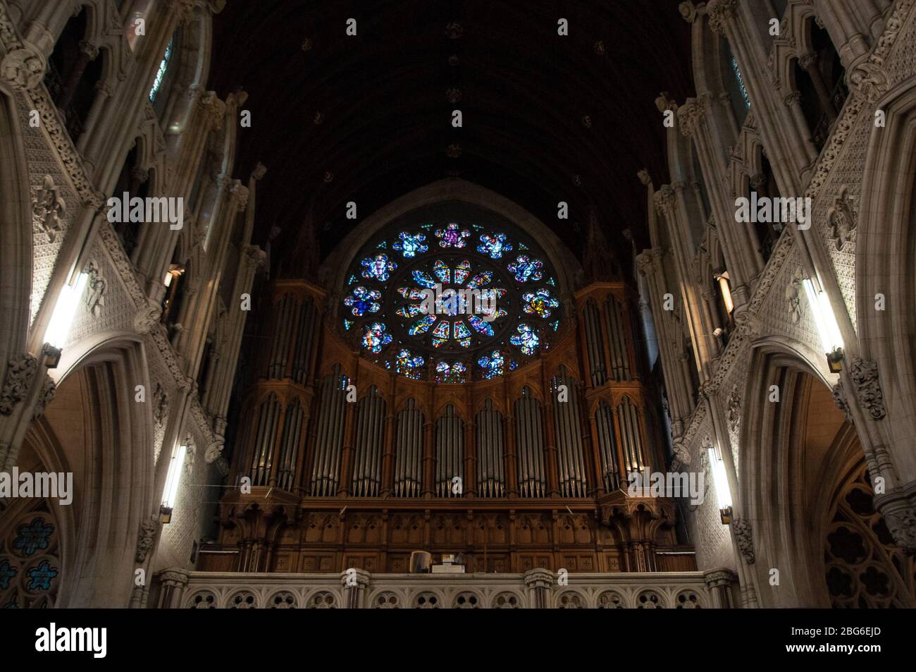 Interior of The Cathedral Church of St Colman Stock Photo - Alamy