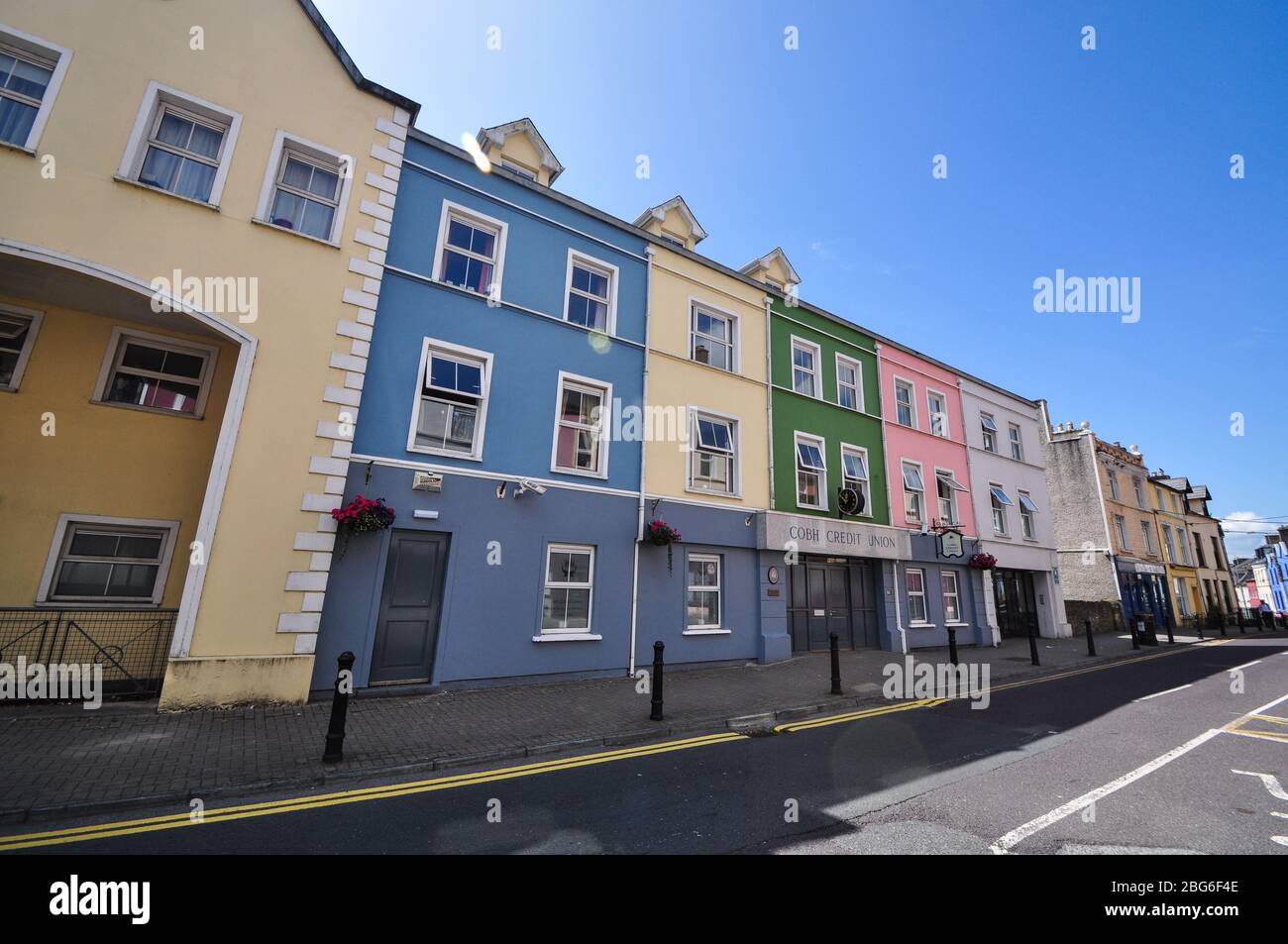 Multicoloured brick houses hi-res stock photography and images - Alamy