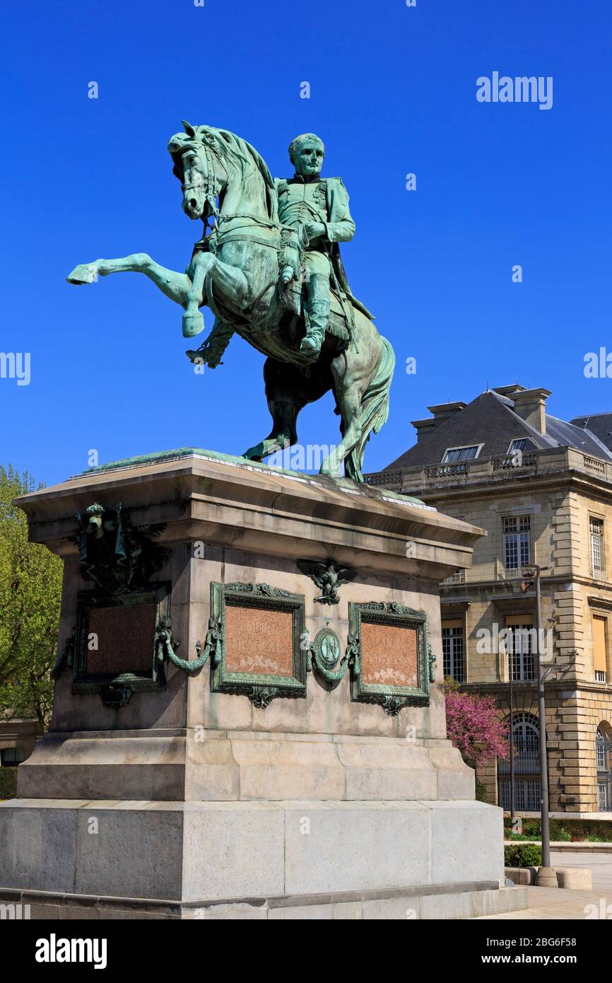 Statue of Napoleon, Hotel De Ville Rouen, Normandy, France, Europe ...