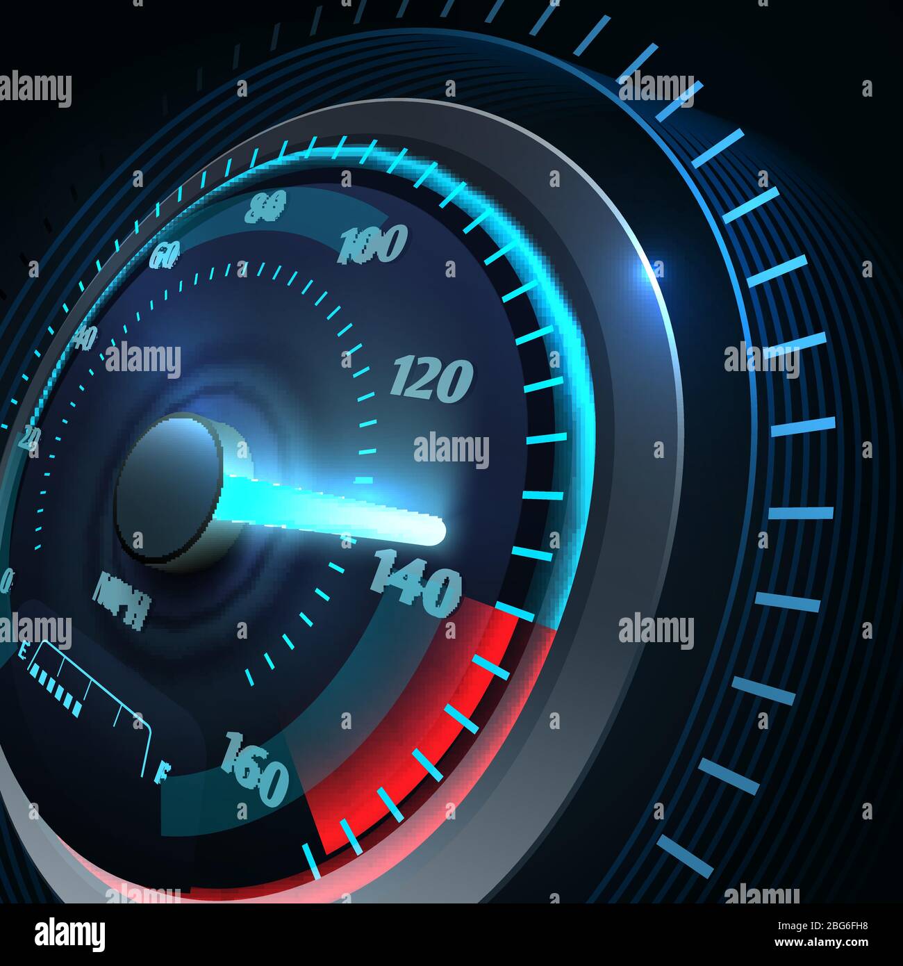 Futuristic sports car speedometer. Abstract speed racing vector ...