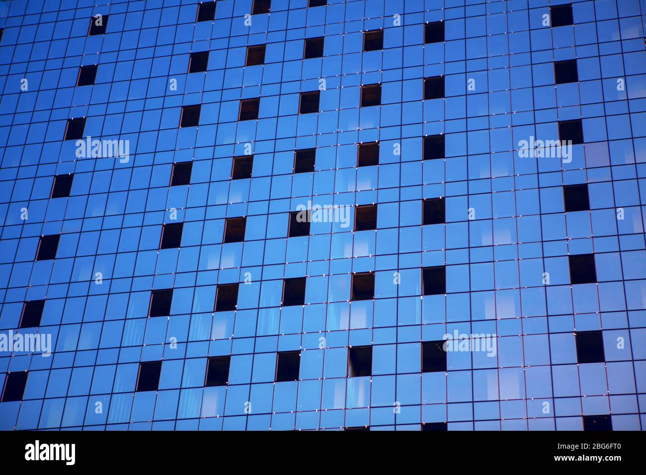 part of blue modern building Stock Photo - Alamy