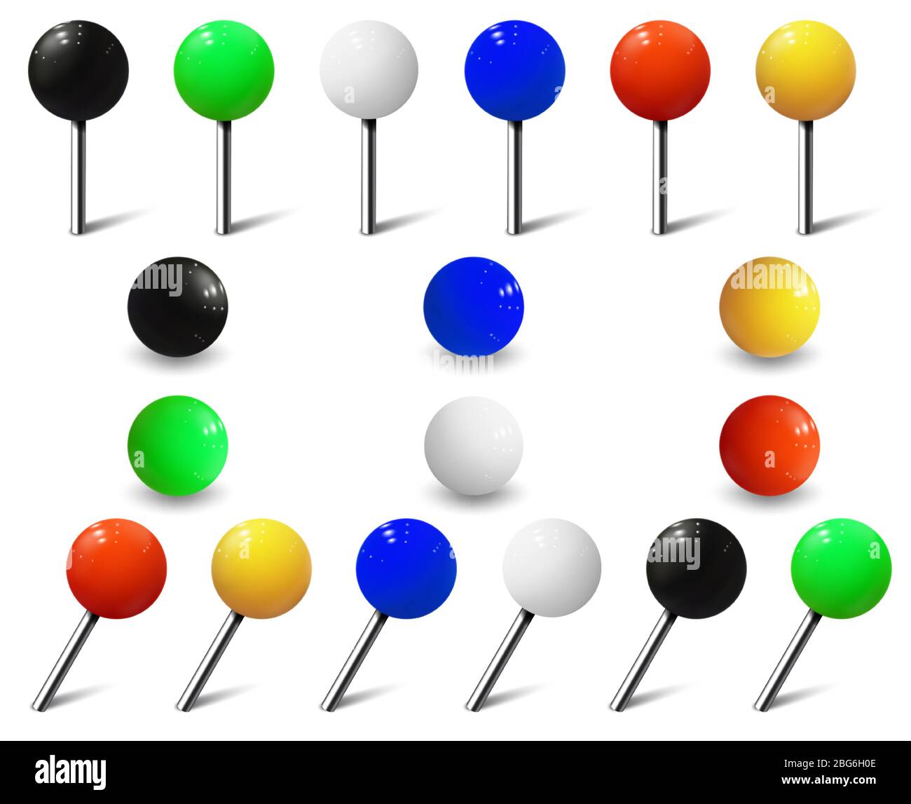 Map with pins Stock Vector Images - Alamy