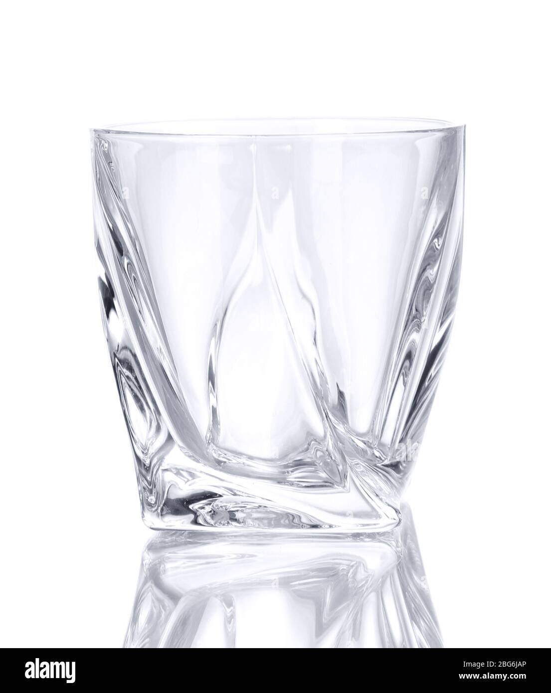 Empty glass, isolated on white Stock Photo - Alamy