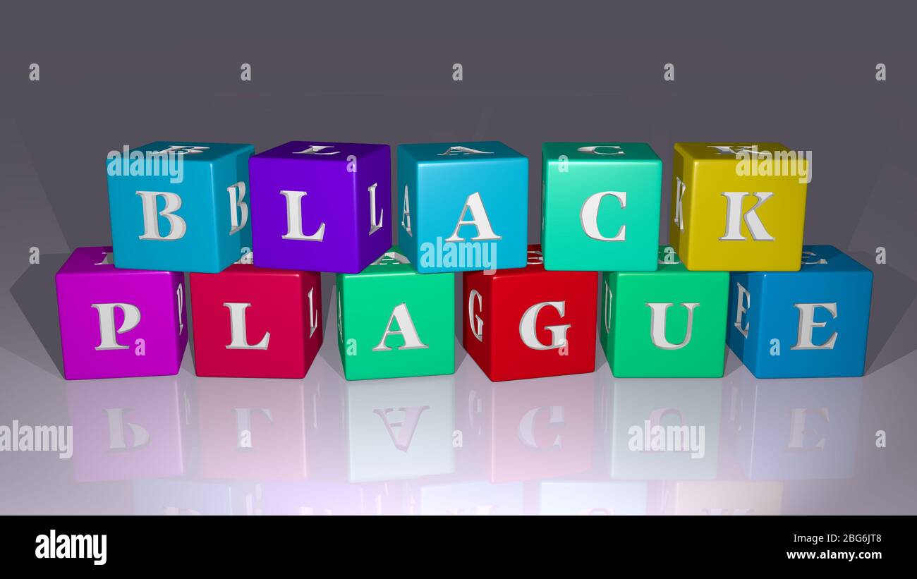 Black Plague combined by dice letters and color crossing for the ...