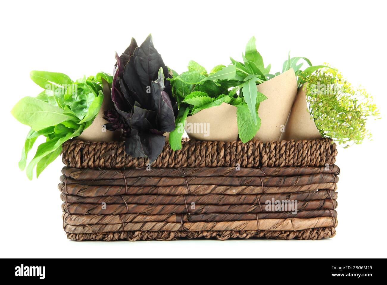 Collection fresh herbs in Cut Out Stock Images & Pictures - Alamy