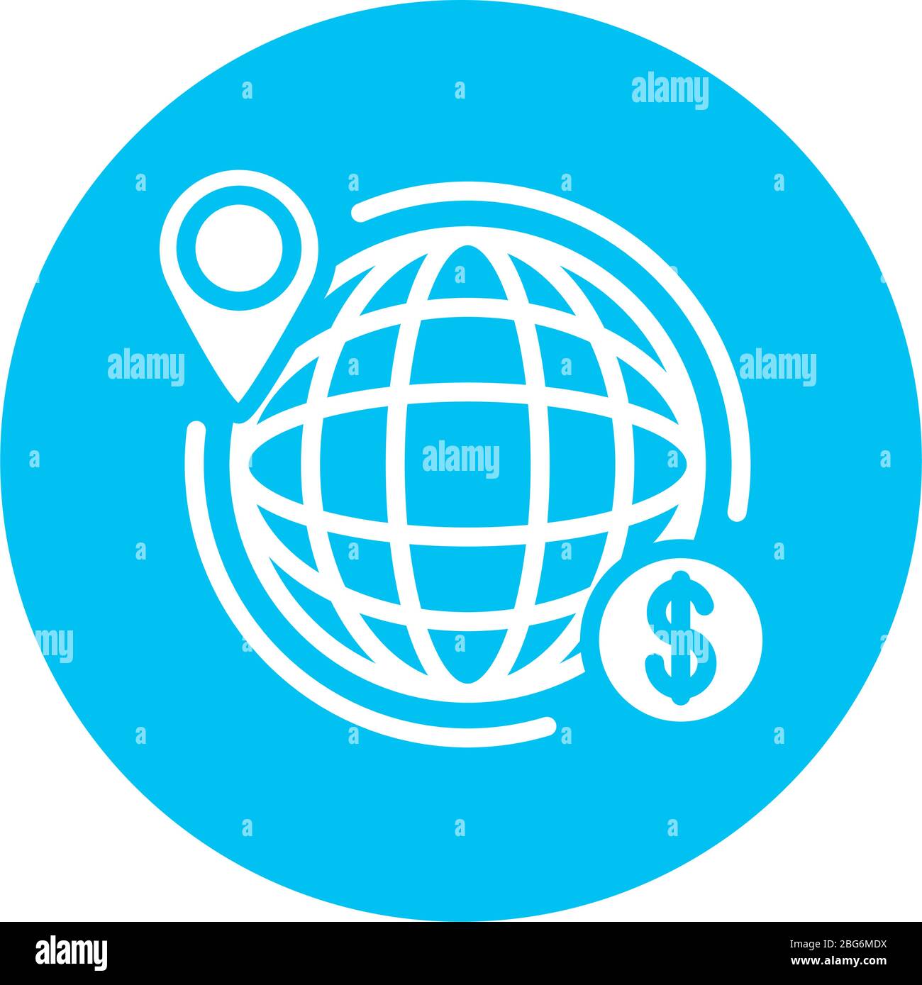 sphere browser with coin block style Stock Vector Image & Art - Alamy