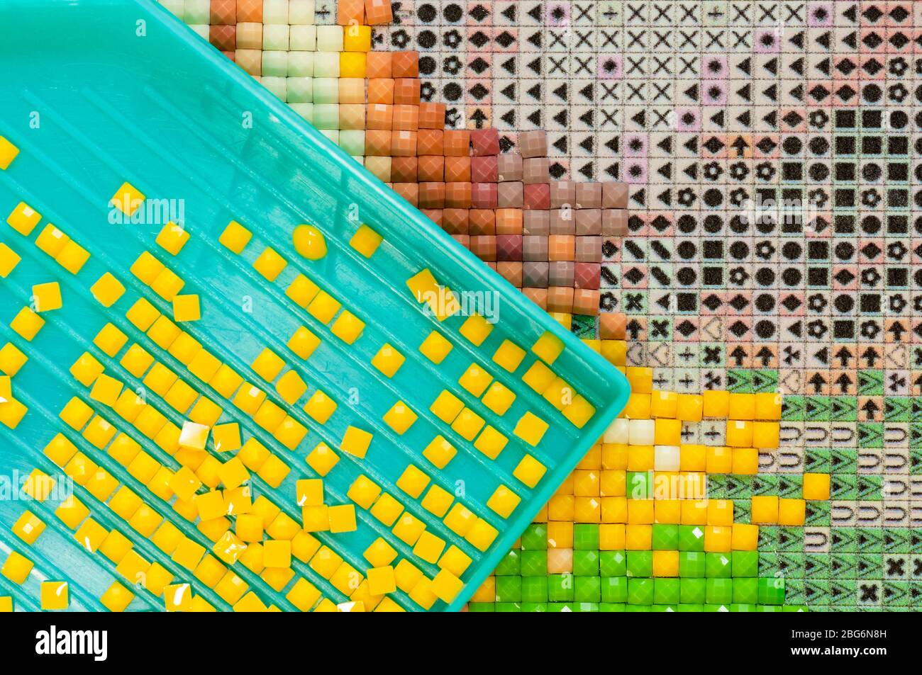 Diamond mosaic hi-res stock photography and images - Alamy