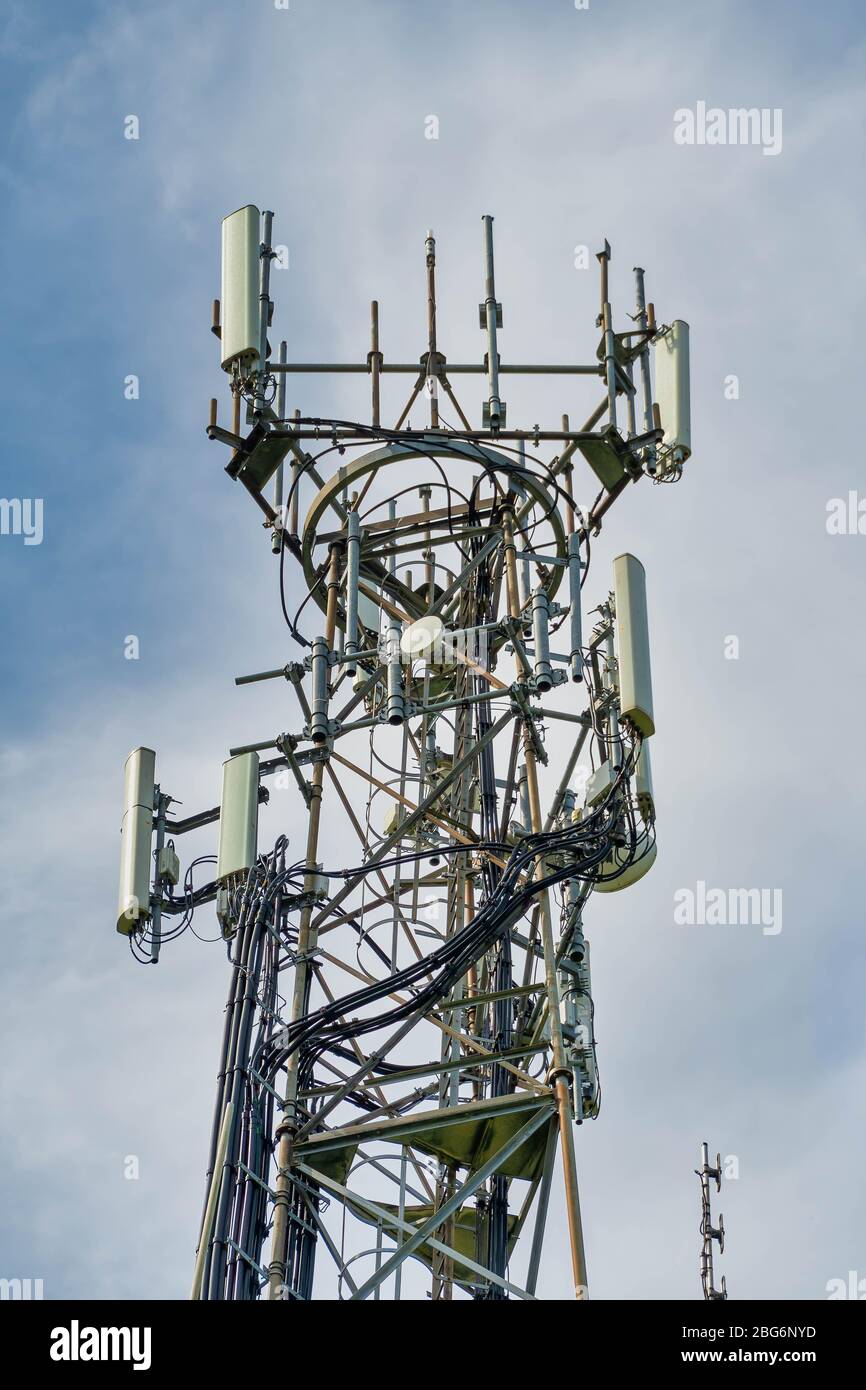 Mobile radio aerials hi-res stock photography and images - Alamy