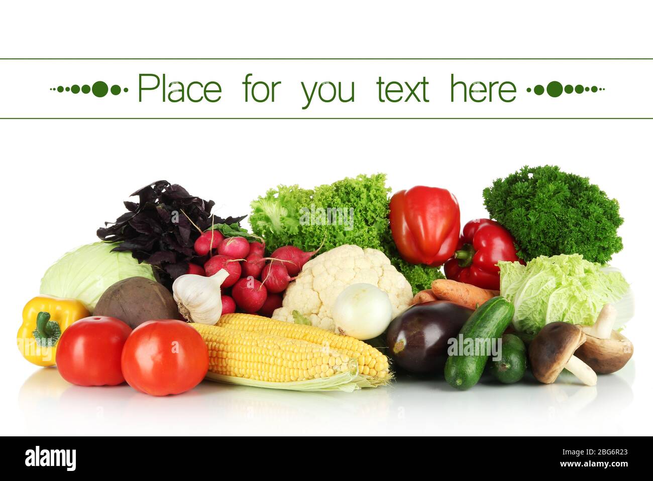 Different vegetables isolated on white Stock Photo - Alamy
