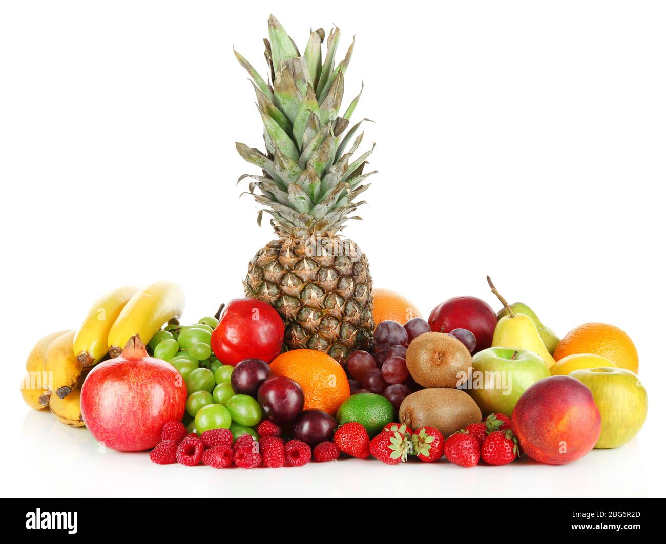 Different fruits isolated on white Stock Photo - Alamy