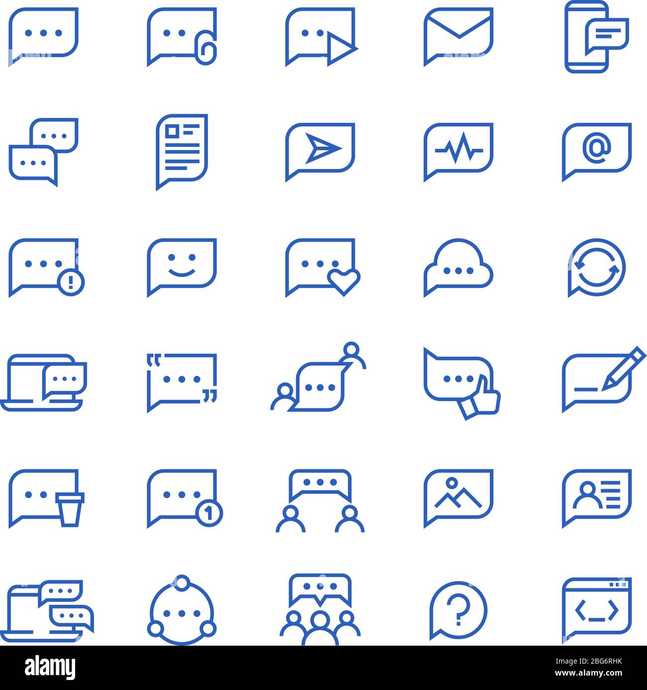 Conversation message shapes, dialogue speech bubble icons. Chatting ...
