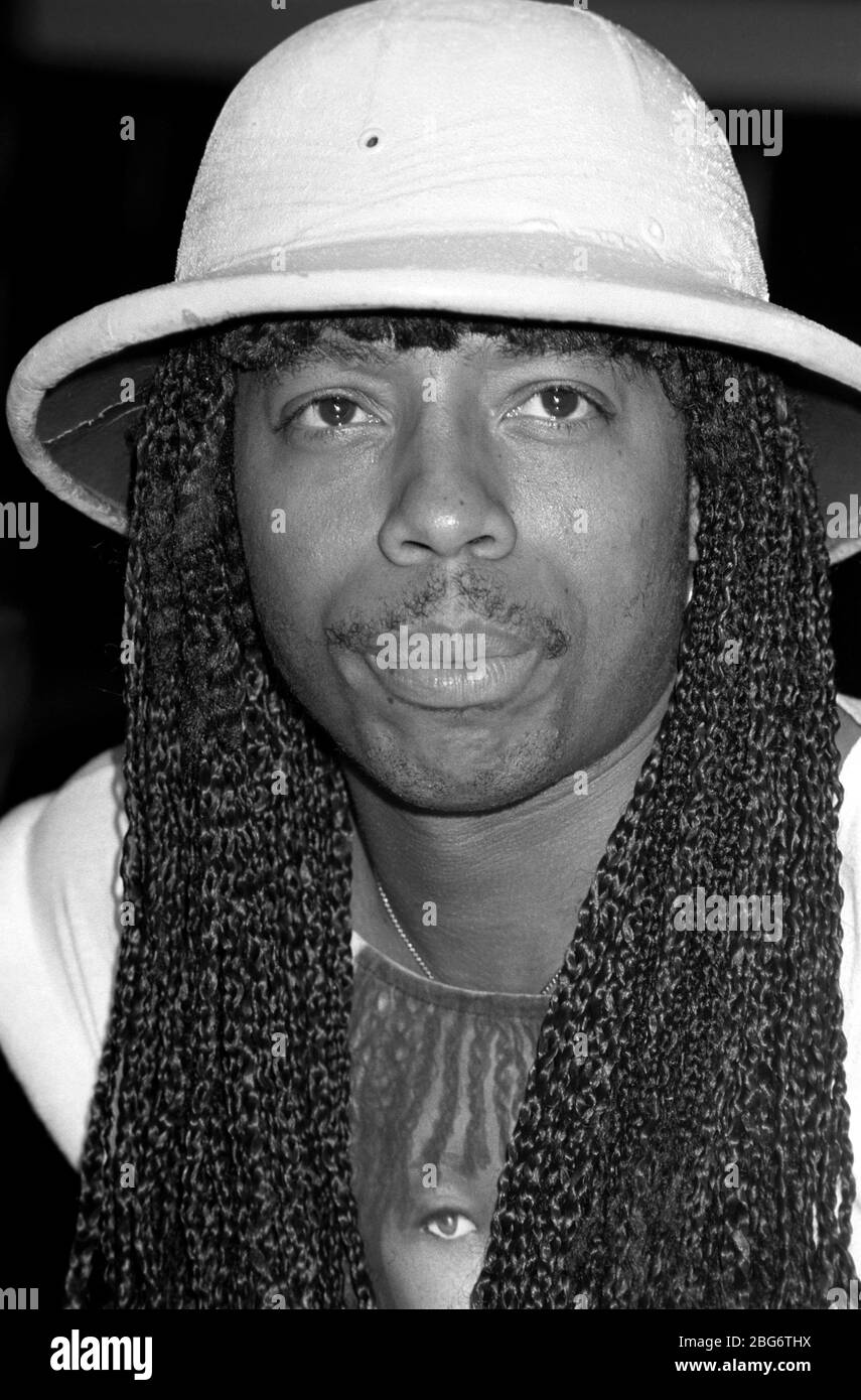 Rick James arriving for his press conference to promote his new album ...