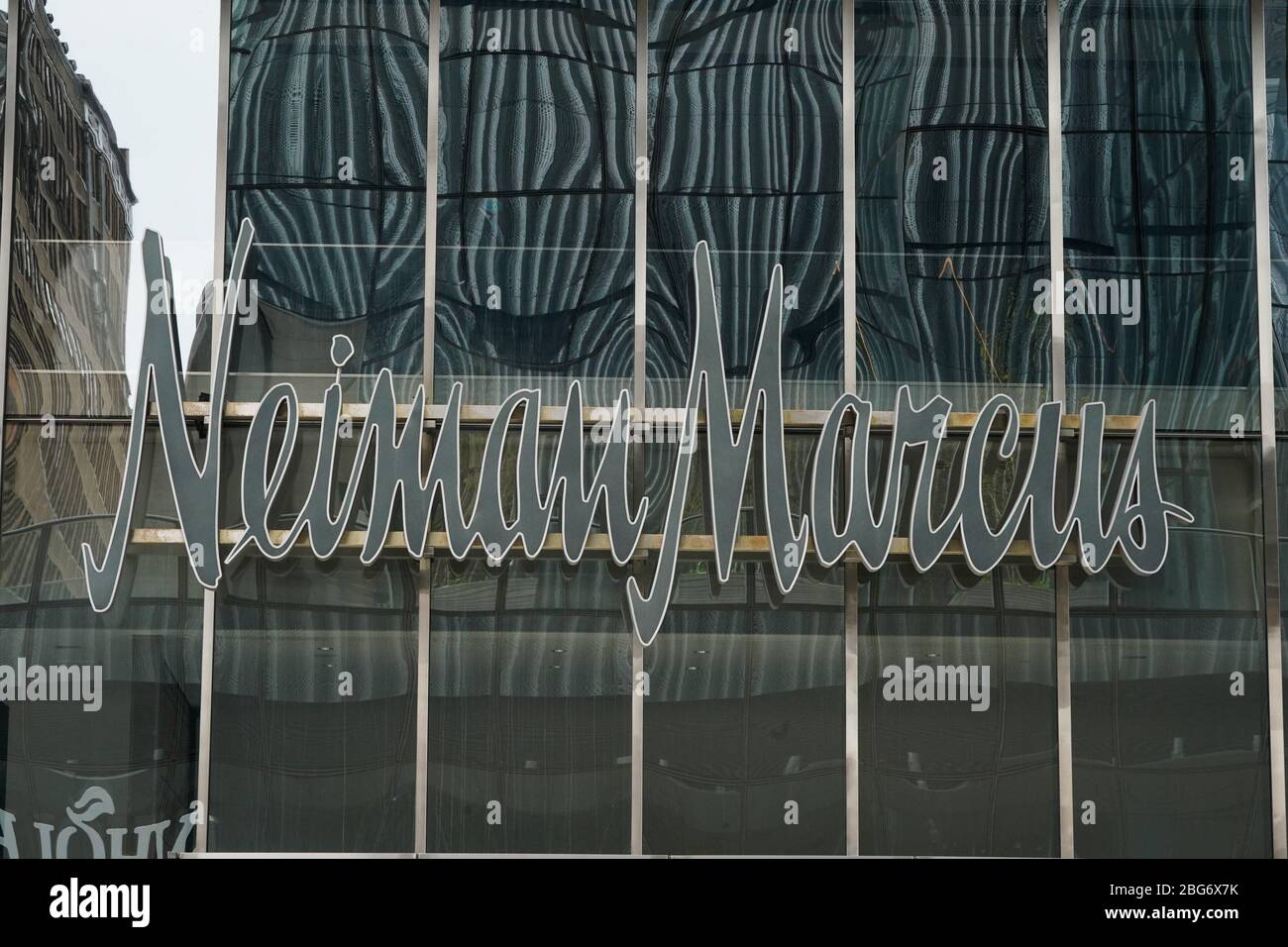 New York, NY, USA. 20th Apr, 2020. The Neiman Marcus store in Hudson ...