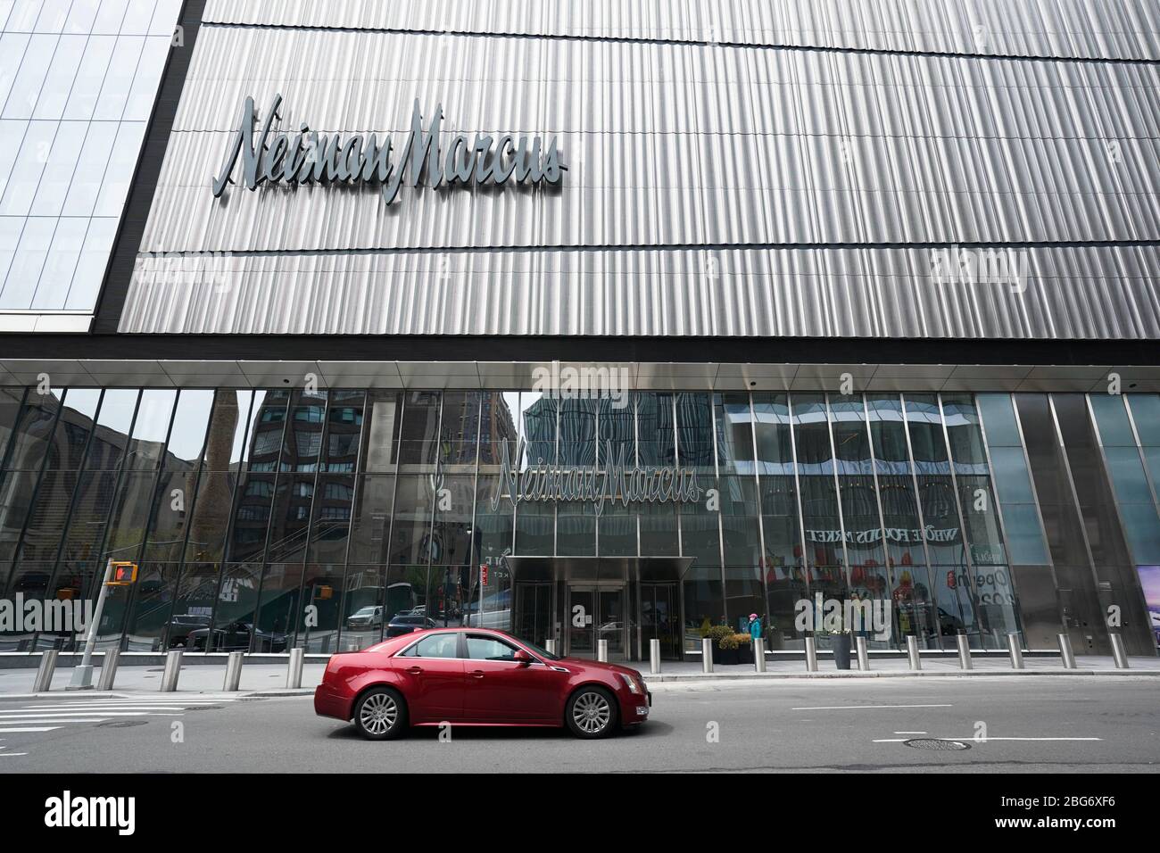 New York, NY, USA. 20th Apr, 2020. The Neiman Marcus store in Hudson ...