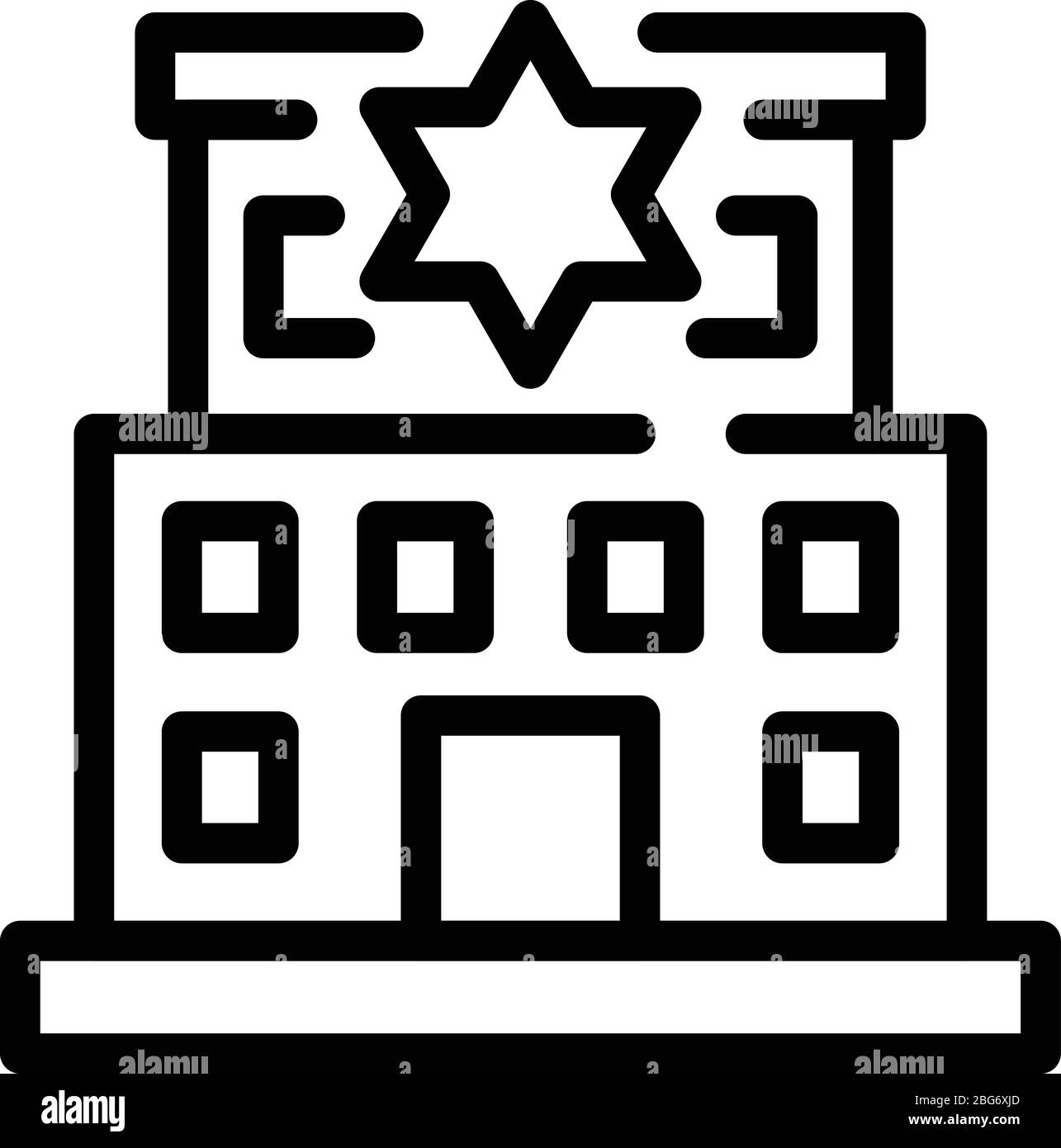 Police station icon, outline style Stock Vector Image & Art - Alamy