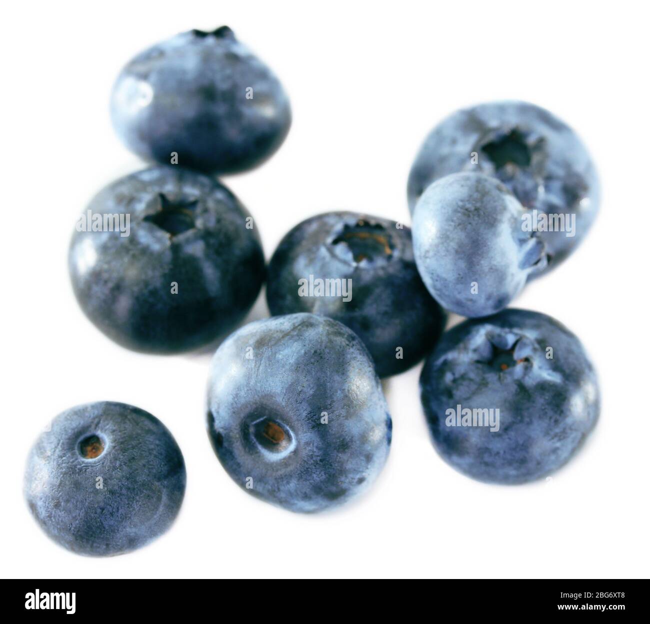 Blueberries isolated on white Stock Photo - Alamy