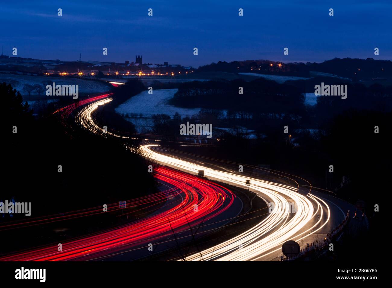 6 lane motorway hi-res stock photography and images - Alamy