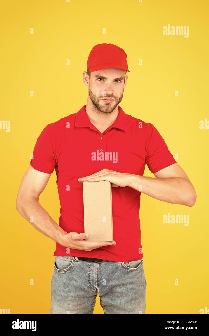 Guy cashier uniform hold hi-res stock photography and images - Alamy