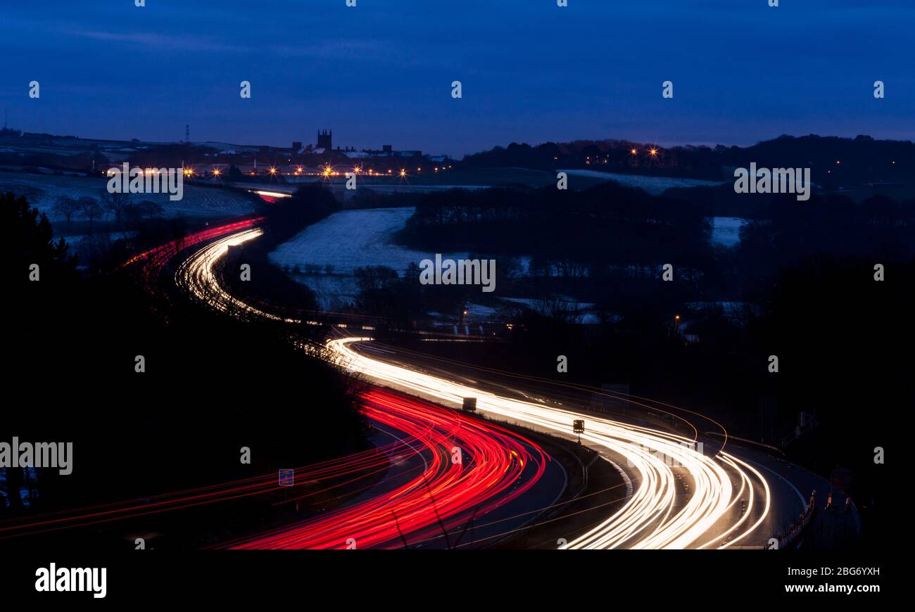 6 lane motorway hi-res stock photography and images - Alamy