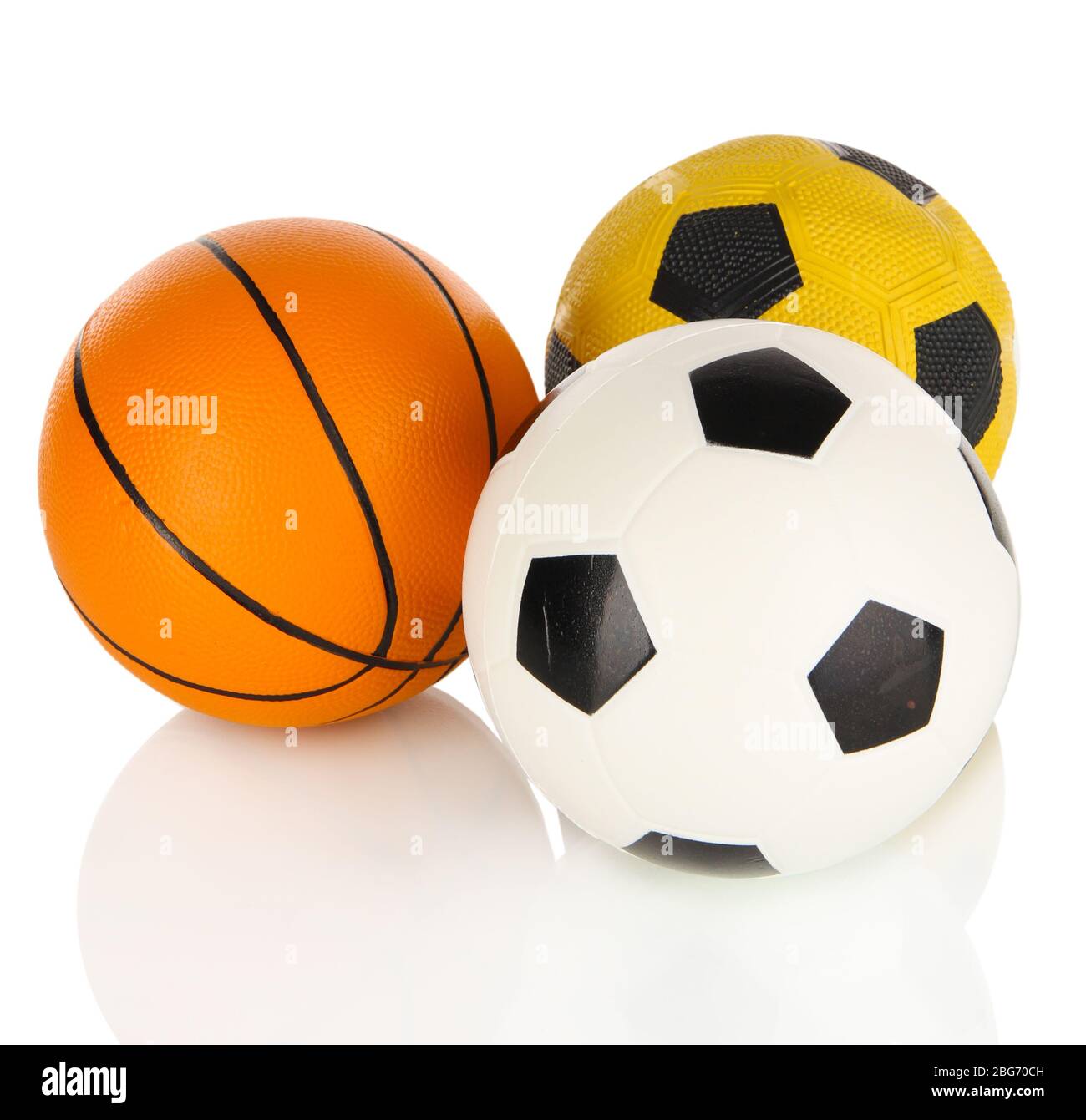 Sport balls, isolated on white Stock Photo - Alamy
