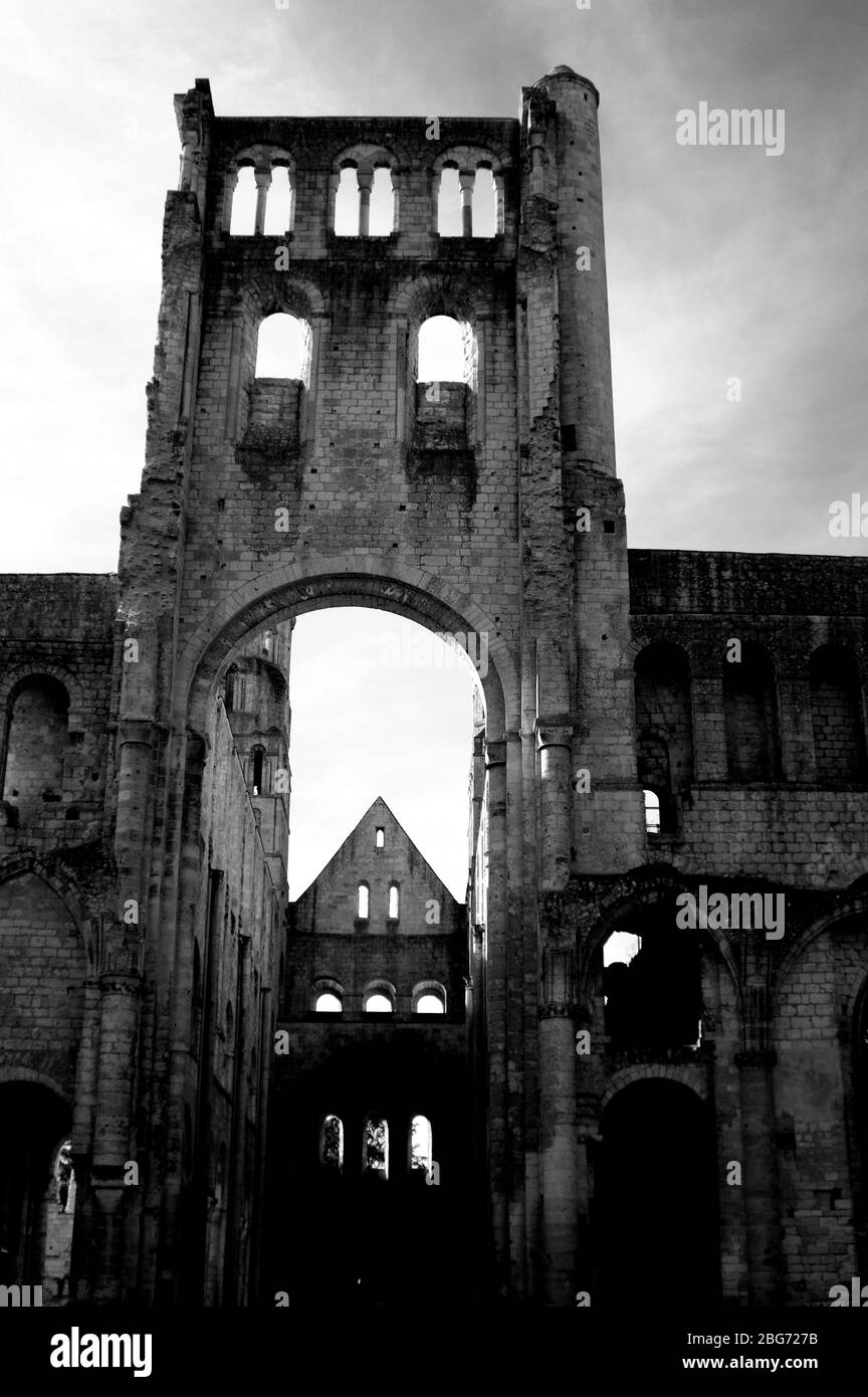 Ancient architecture in Normandy, France Stock Photo - Alamy