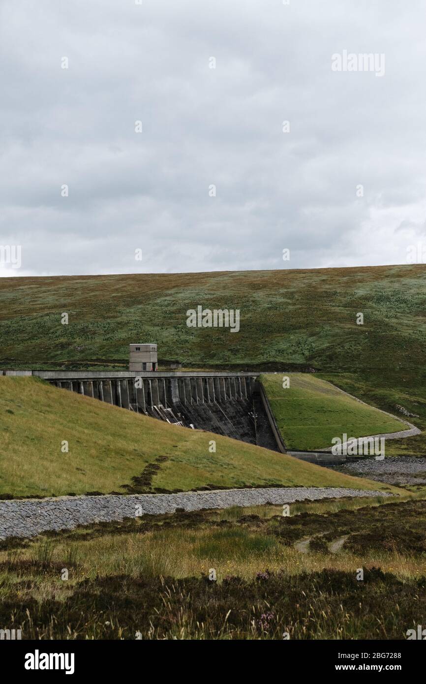 Glascarnoch Dam Scottish Hydro Electric near Garve, Scotland Stock ...