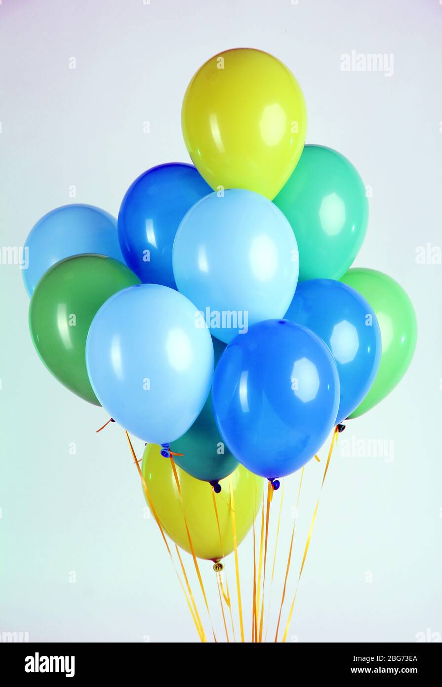 Primary color party balloons background hi-res stock photography and ...
