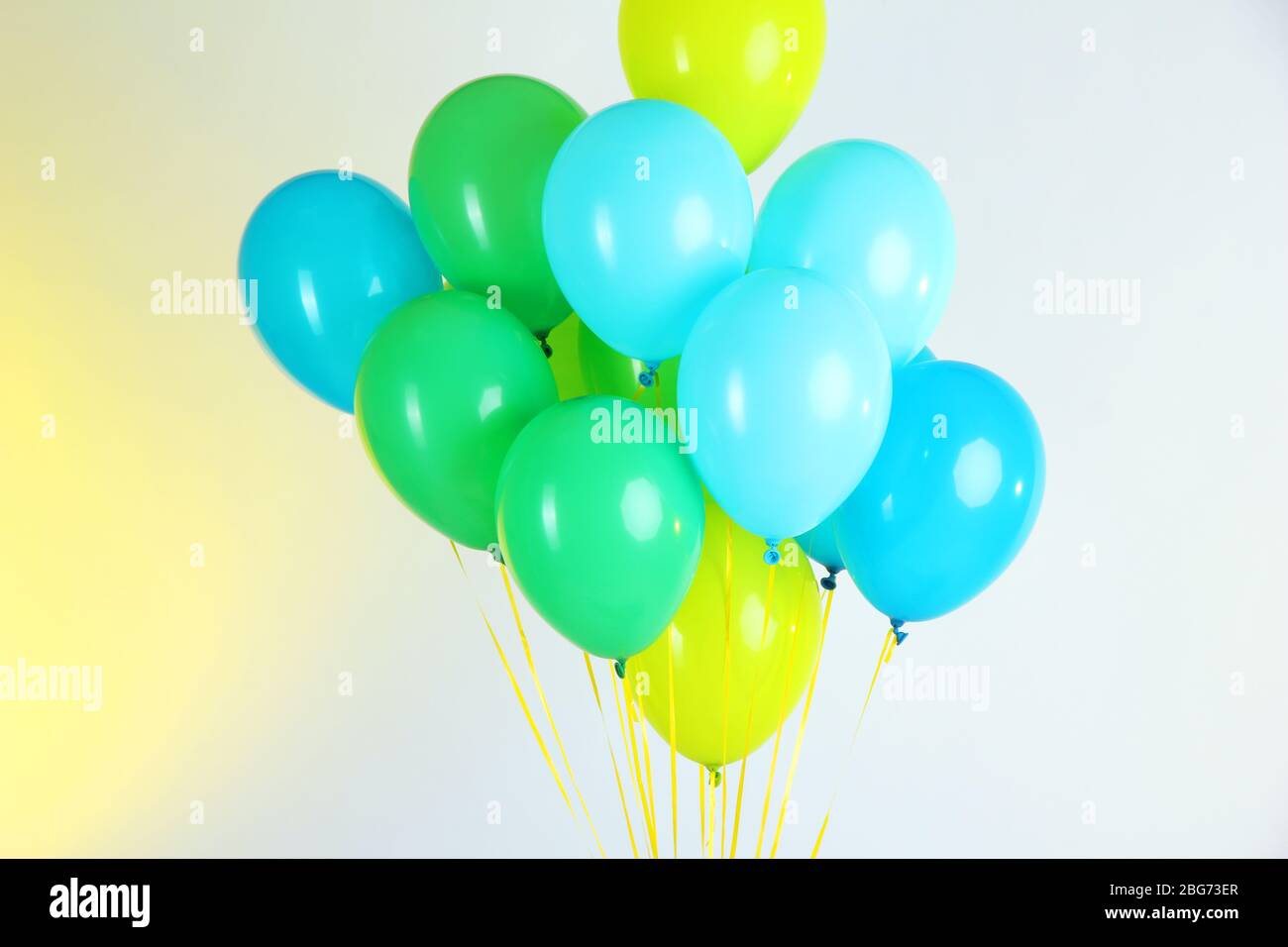 Primary color party balloons background hi-res stock photography and ...