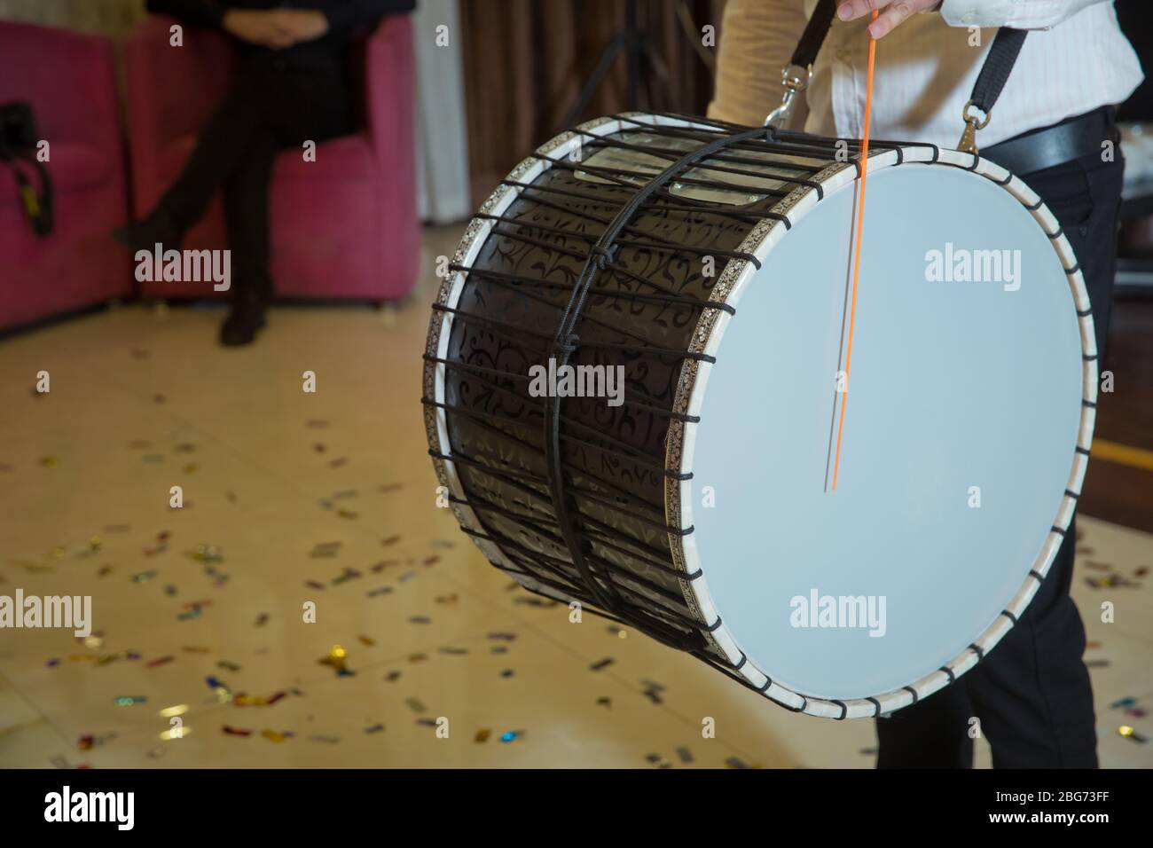 Pipe band bass drum hi-res stock photography and images - Alamy