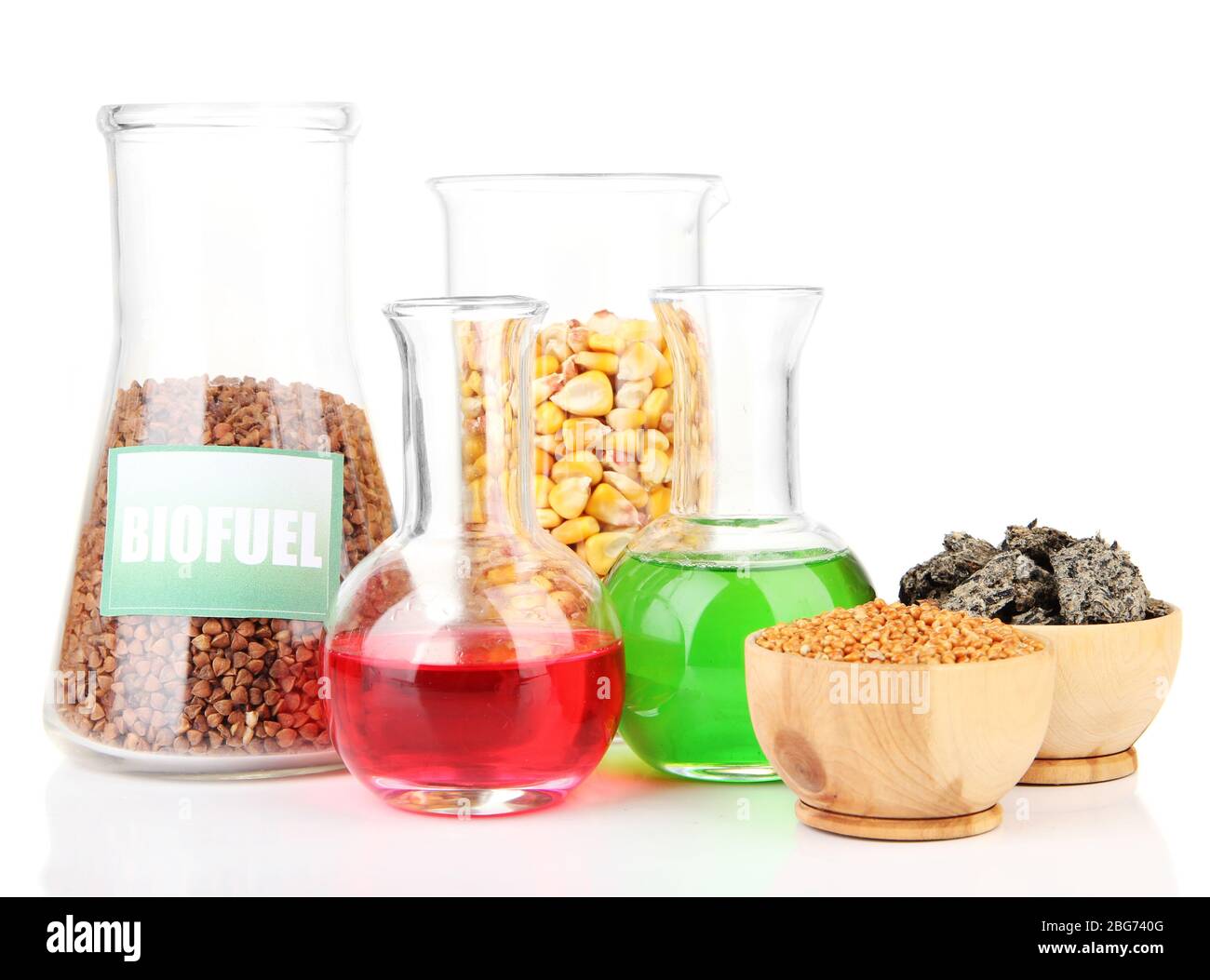Conceptual photo of bio fuel. Isolated on white Stock Photo - Alamy