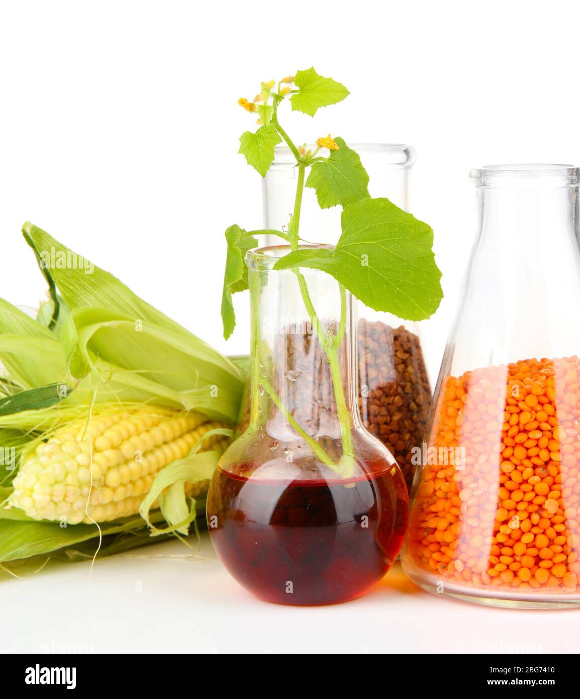 Conceptual photo of bio fuel. Isolated on white Stock Photo - Alamy