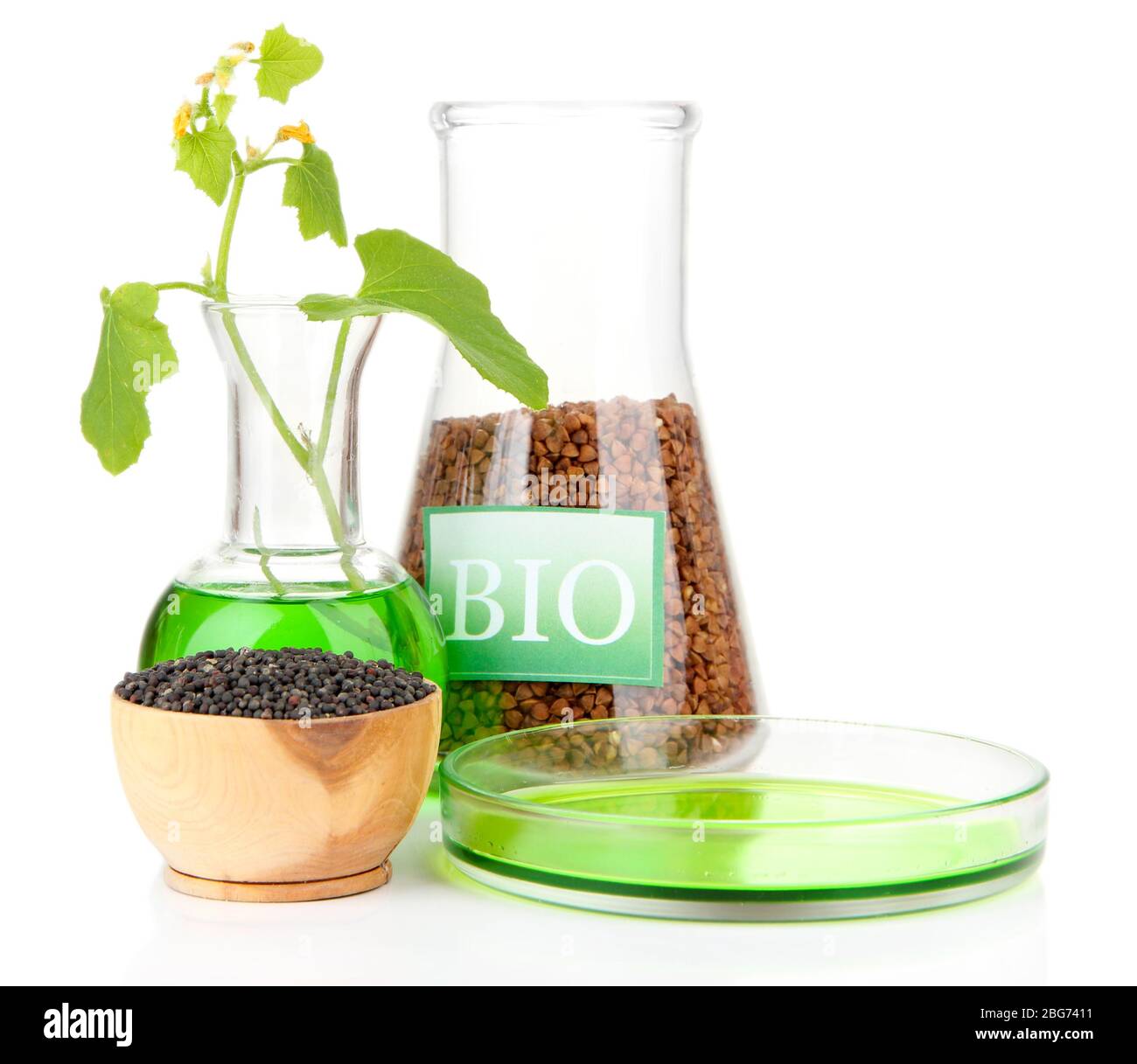 Conceptual photo of bio fuel. Isolated on white Stock Photo - Alamy