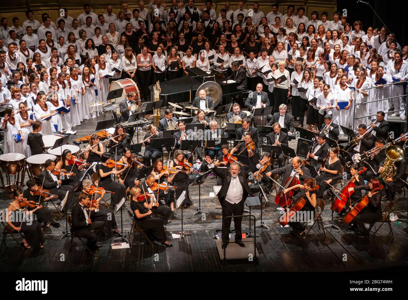 Conductor of choir hi-res stock photography and images - Alamy