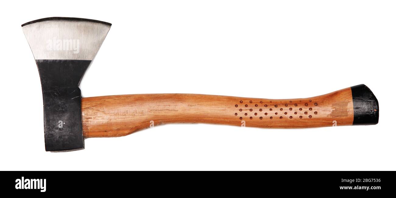 Axe, isolated on white Stock Photo - Alamy