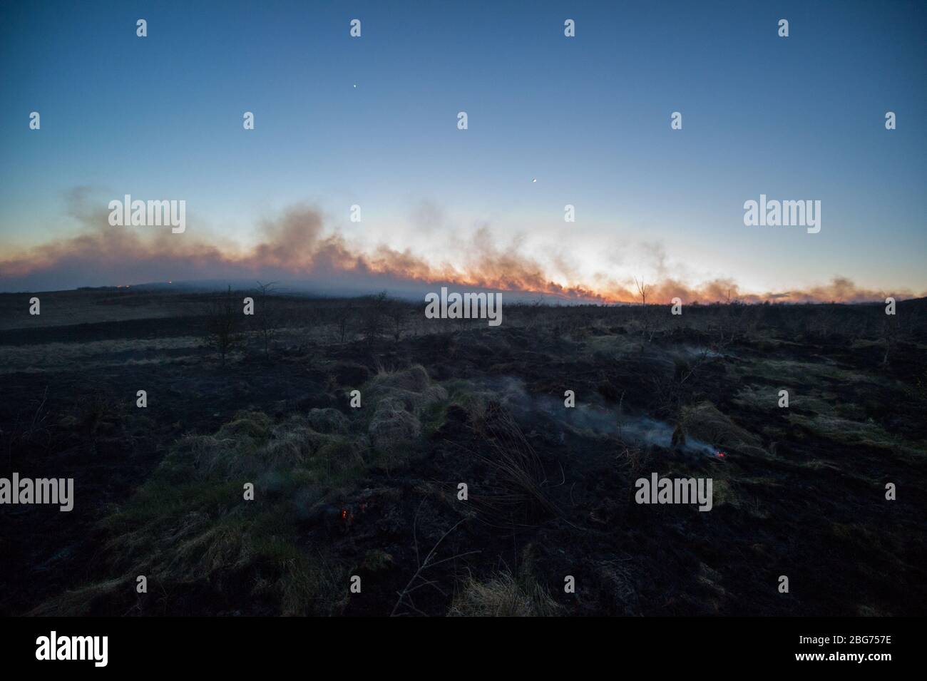 Kilpatrick Hills, Duntochter, Glasgow, UK. 20th Apr, 2020. Pictured ...