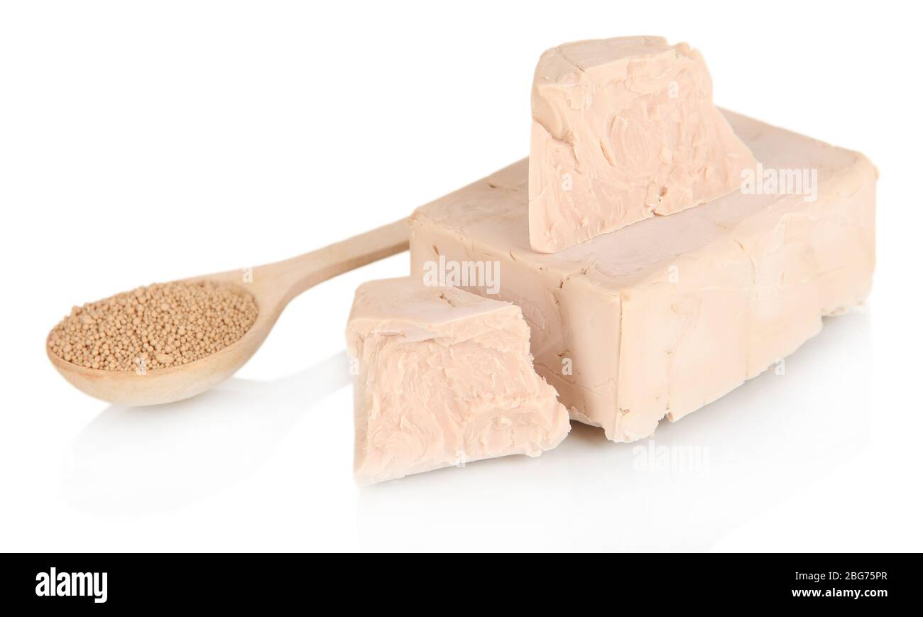 Dry yeast isolated on white Stock Photo - Alamy