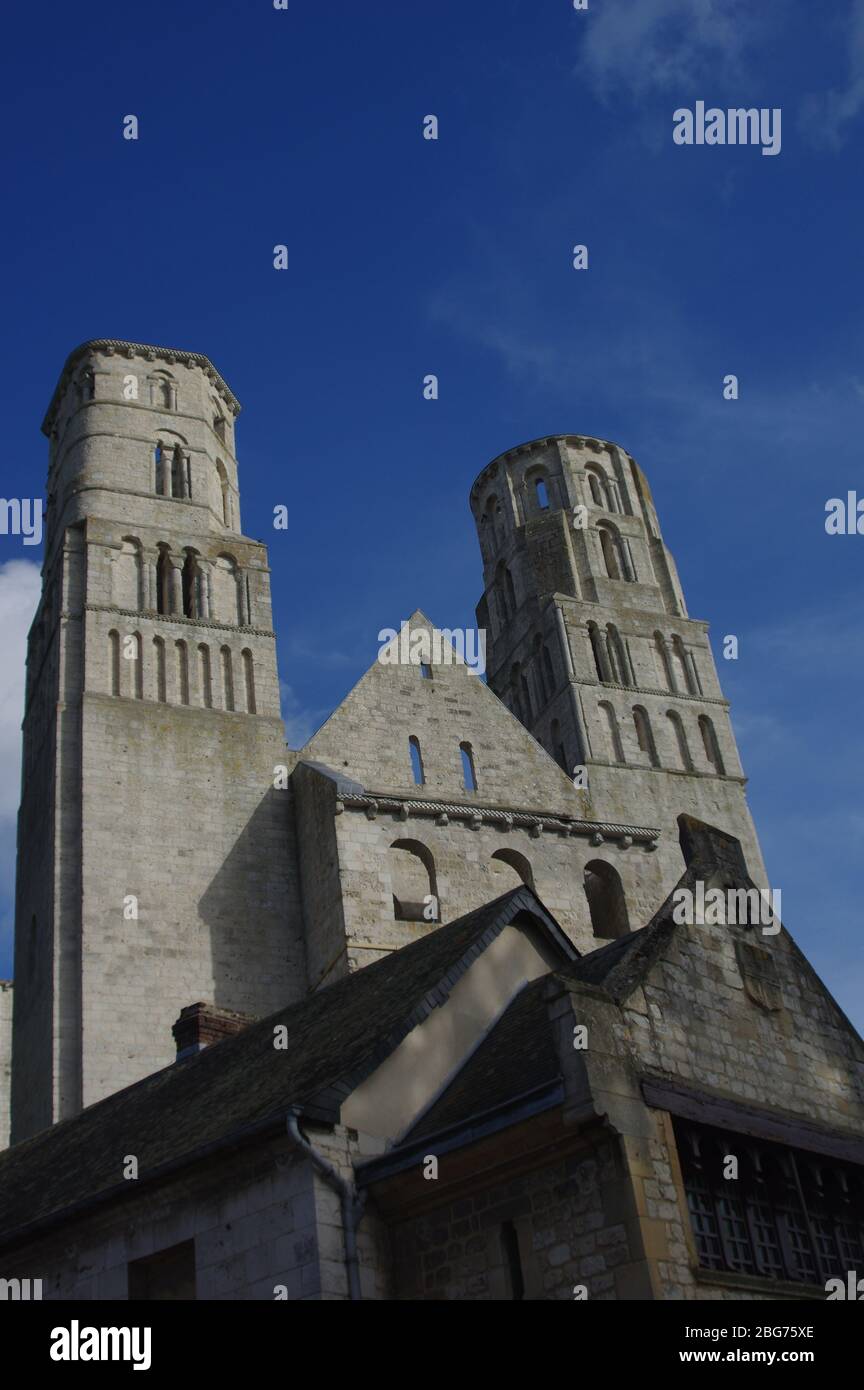 Ancient architecture in Normandy, France Stock Photo - Alamy