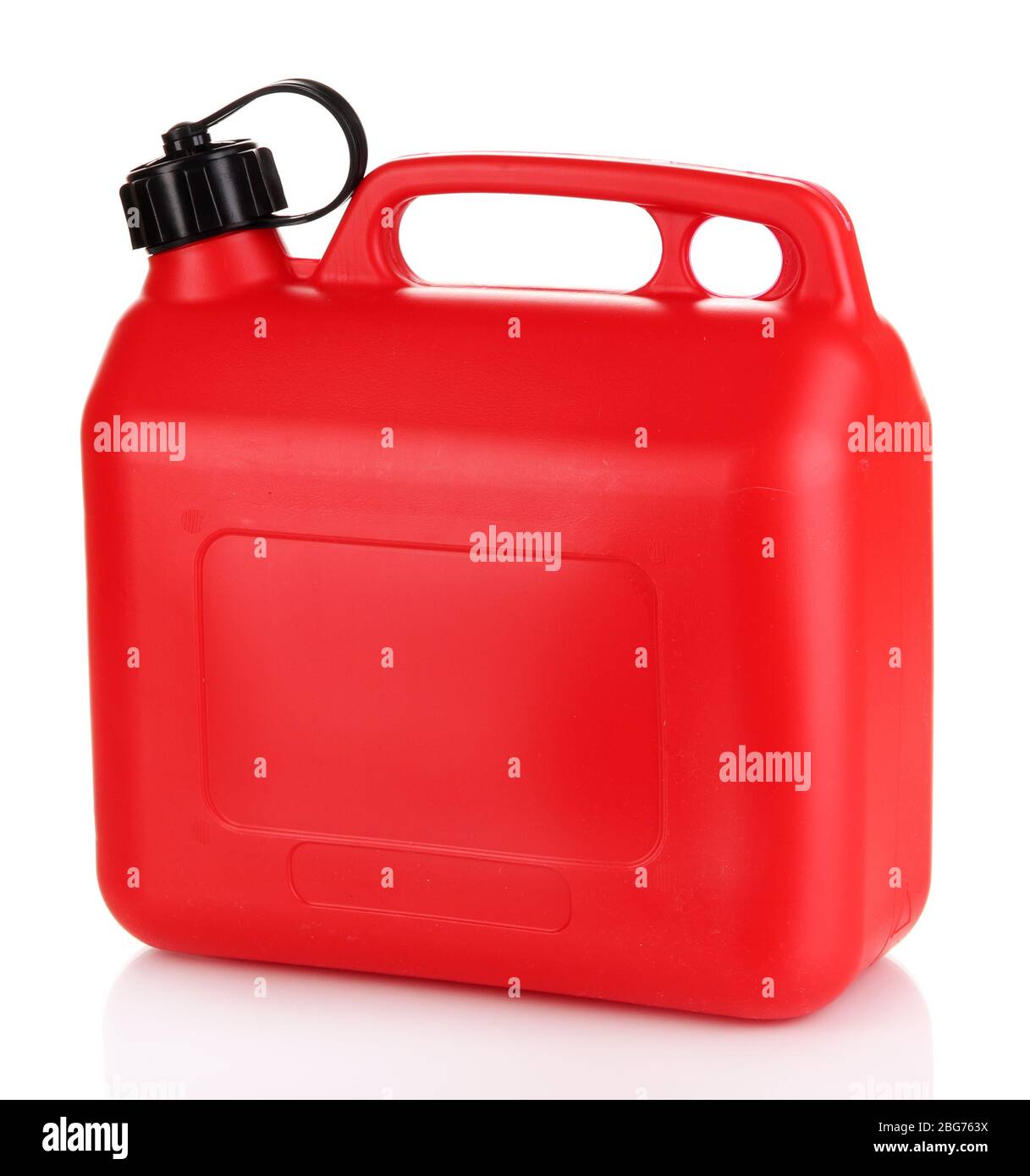 Plastic canister isolated on white Stock Photo - Alamy