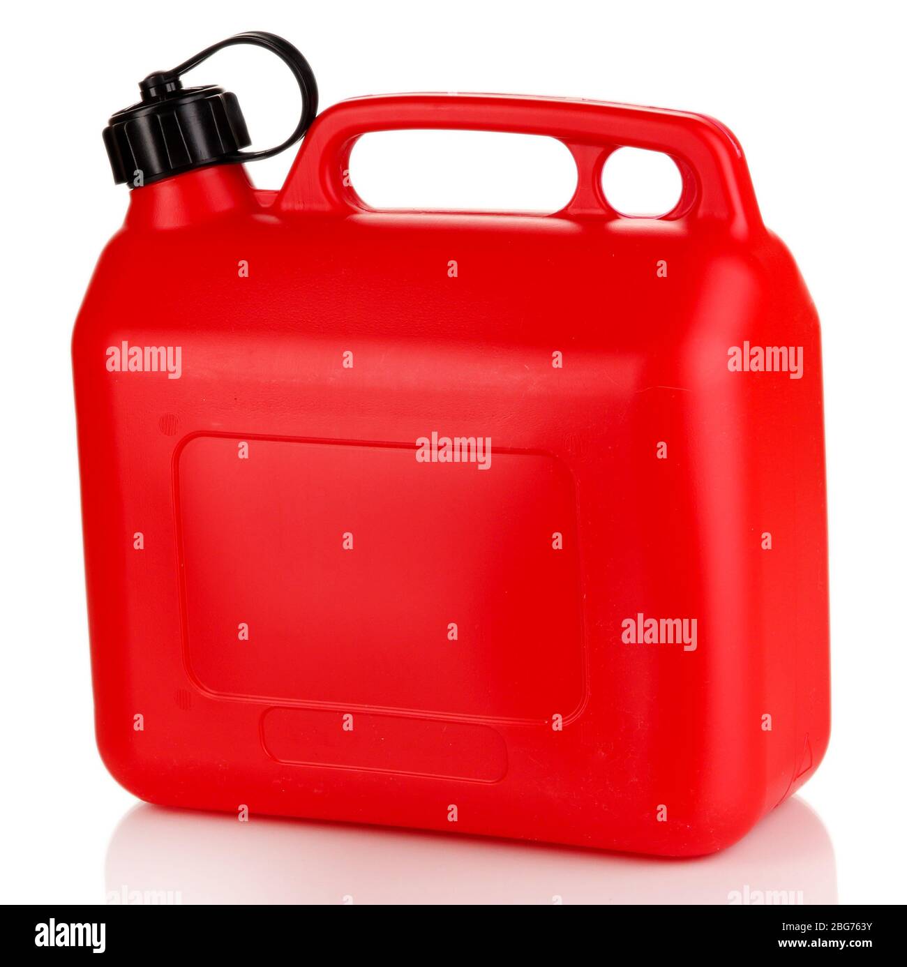 Plastic canister isolated on white Stock Photo - Alamy