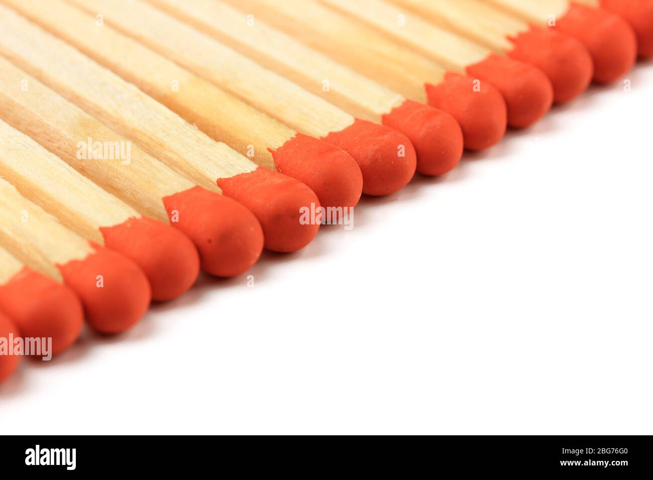 Long matches for fireplace, isolated on white Stock Photo - Alamy