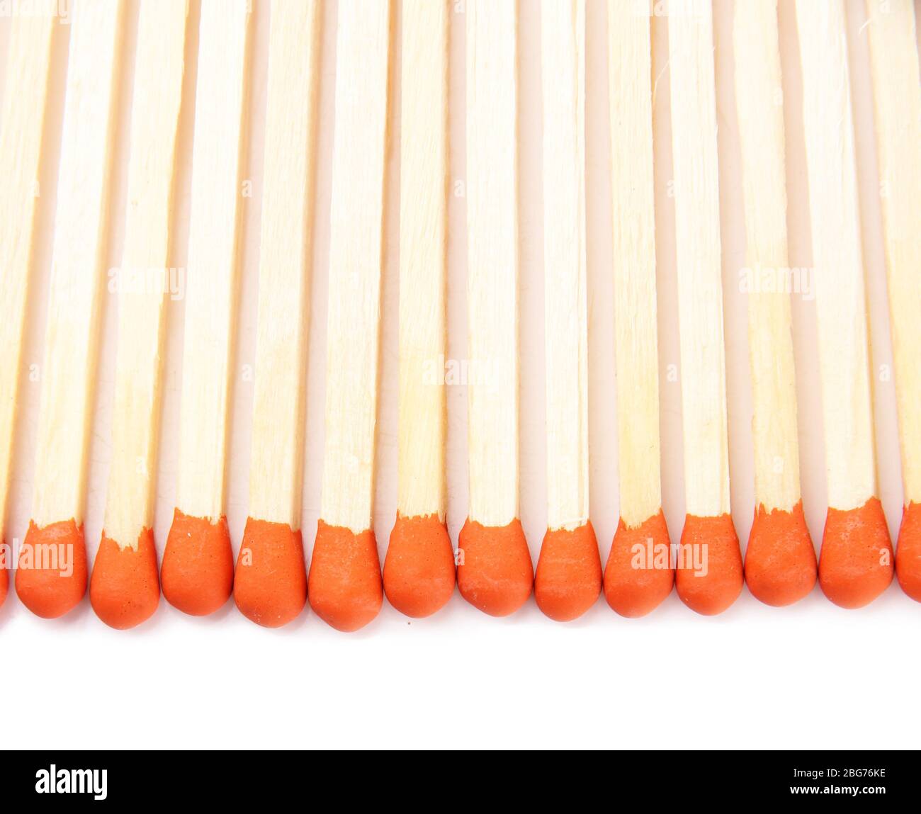 Long matches for fireplace, isolated on white Stock Photo - Alamy