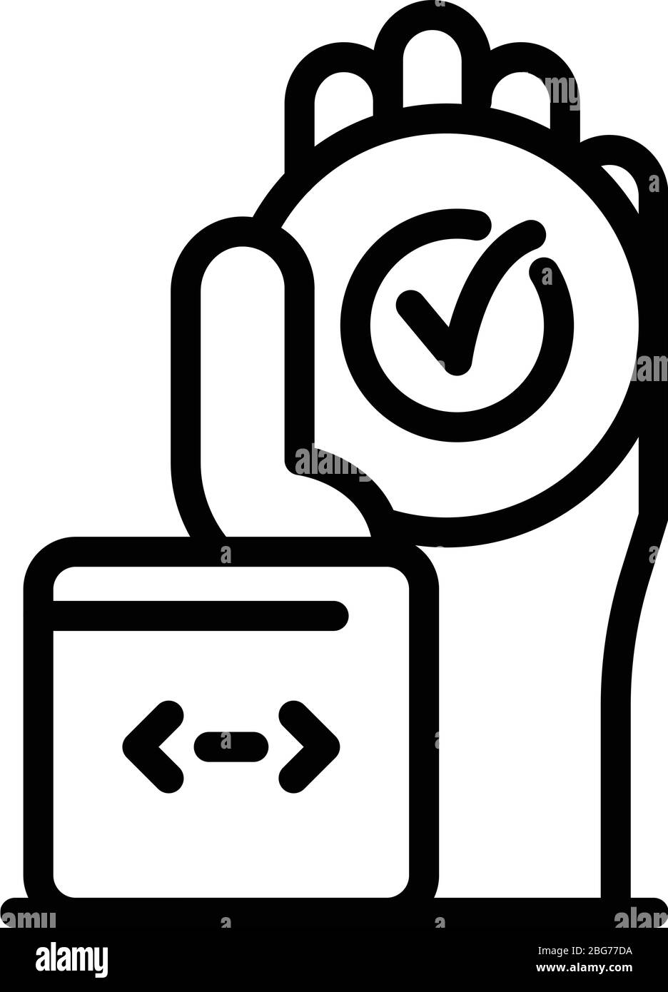 Check mark in gear Cut Out Stock Images & Pictures - Alamy