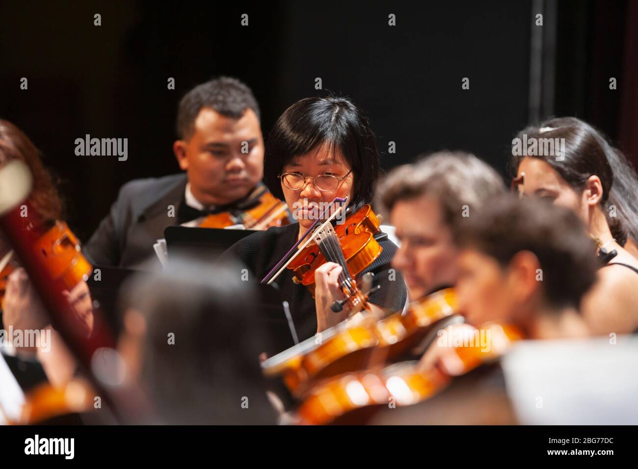 Orchestra string section hi-res stock photography and images - Alamy
