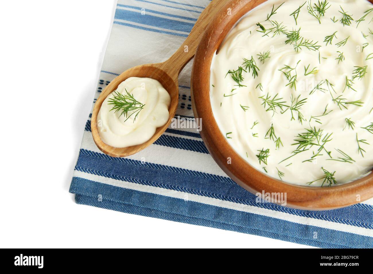 Sour cream close-up Stock Photo - Alamy