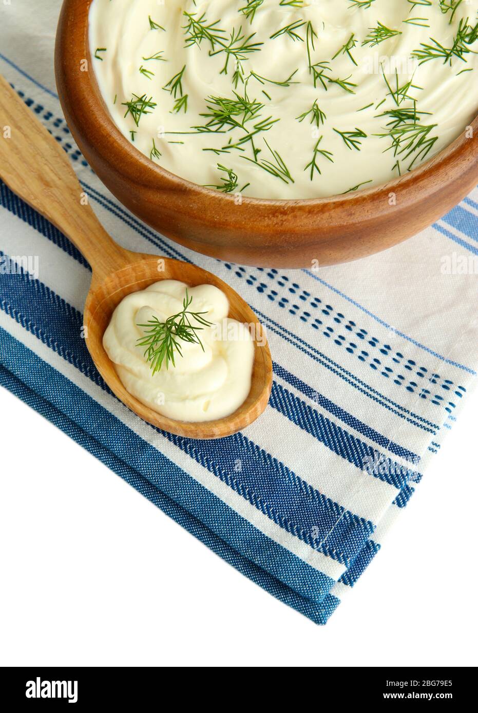 Sour cream close-up Stock Photo - Alamy