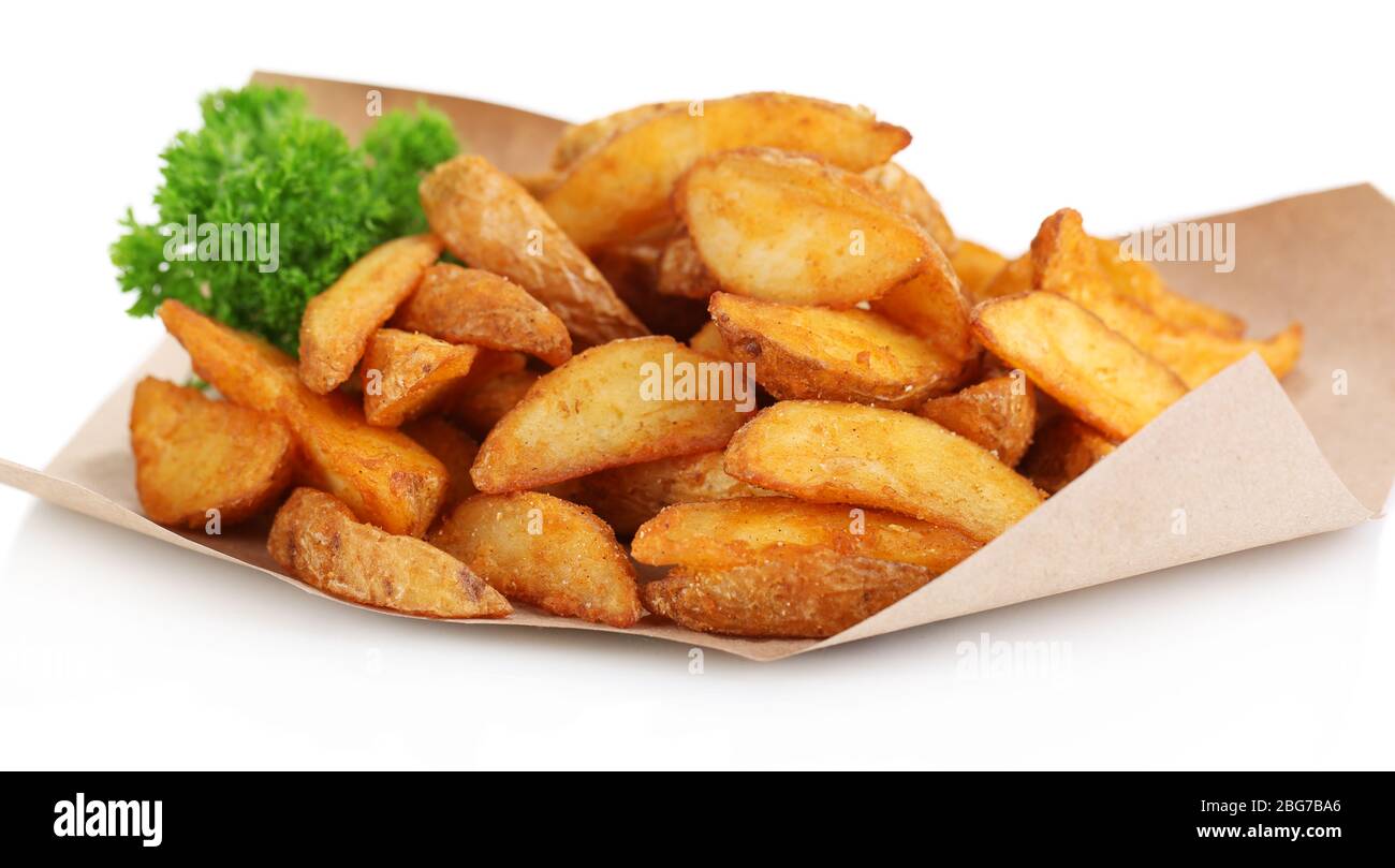 Home potatoes on tracing paper isolated on white Stock Photo - Alamy