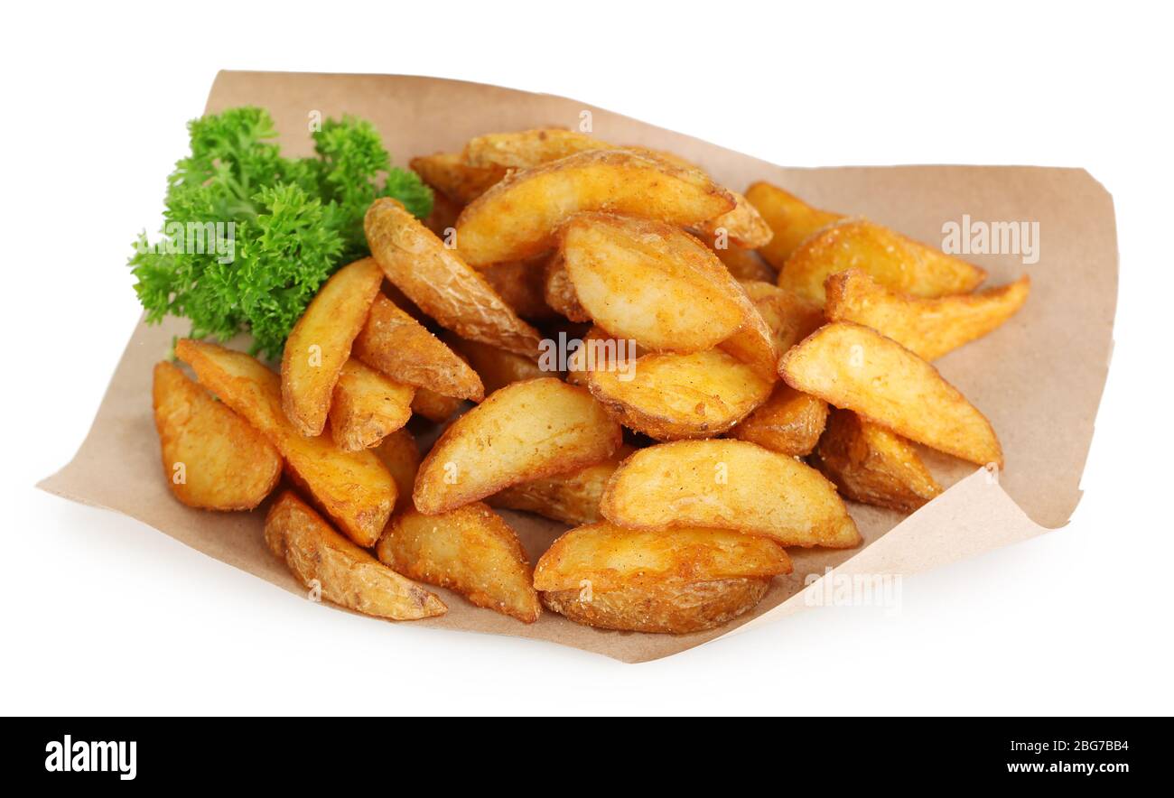 Home potatoes on tracing paper isolated on white Stock Photo - Alamy