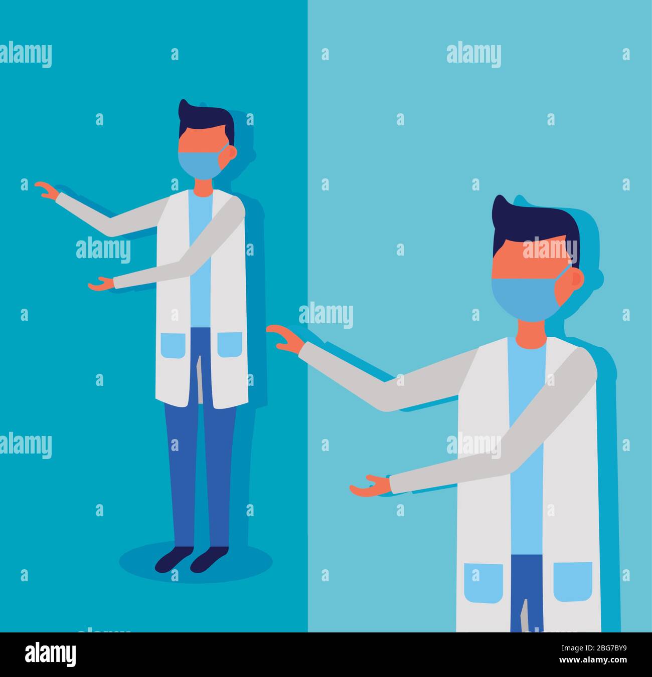 Professional doctors staff medical characters Stock Vector Images - Alamy