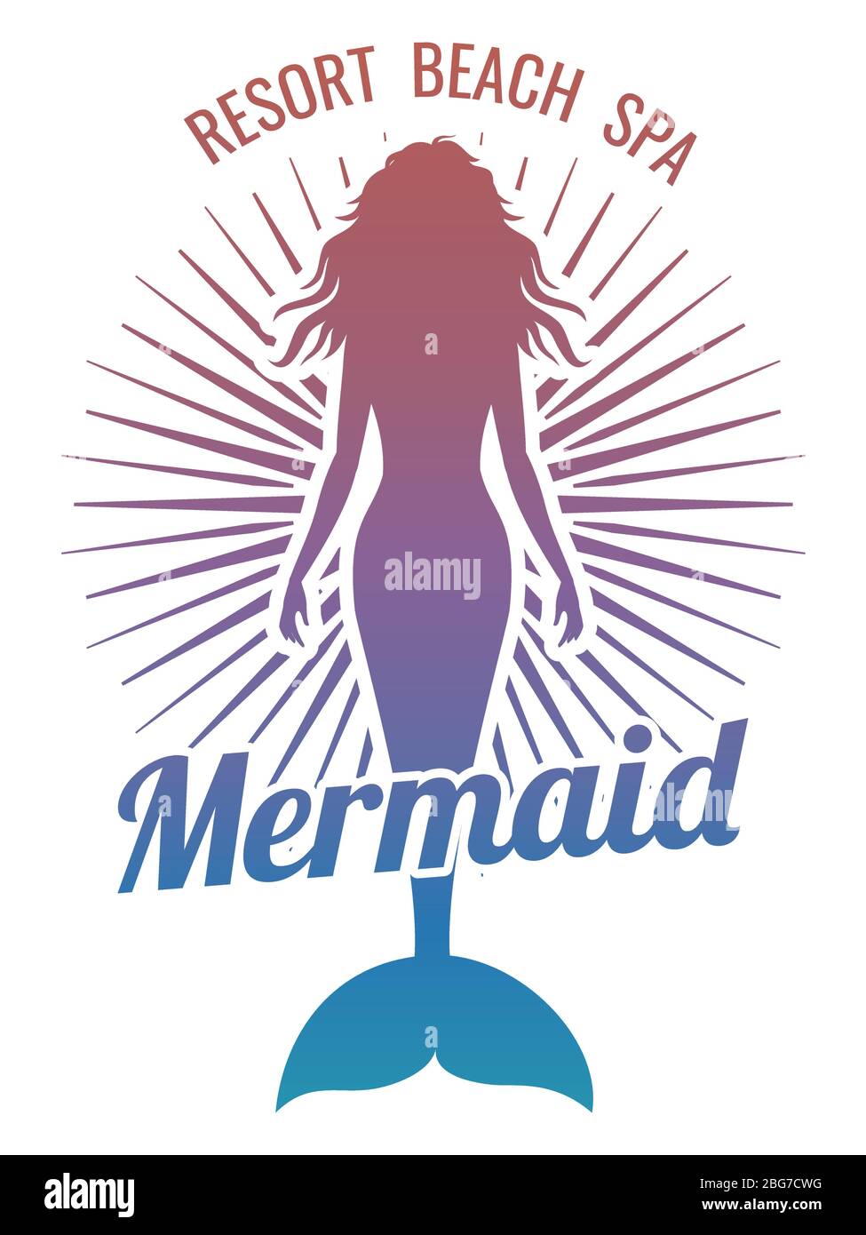 Mermaid logo vector vectors hi-res stock photography and images - Alamy